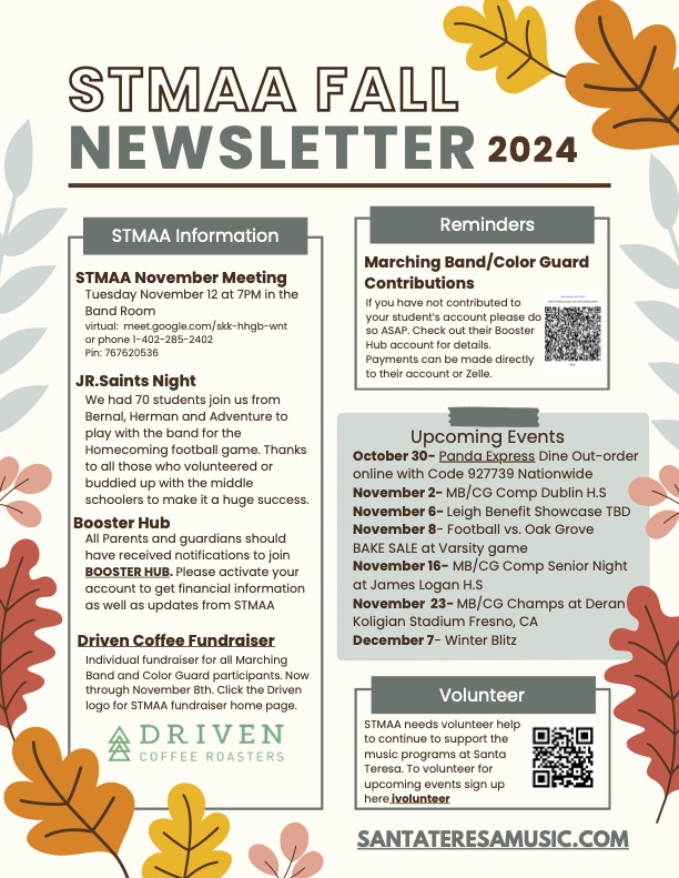 November STMAA Newsletter – ST Music & Arts